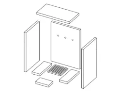 Plaque Doublage Arriere Ceramique + Joint F370 Advance - Jotul - Ersho