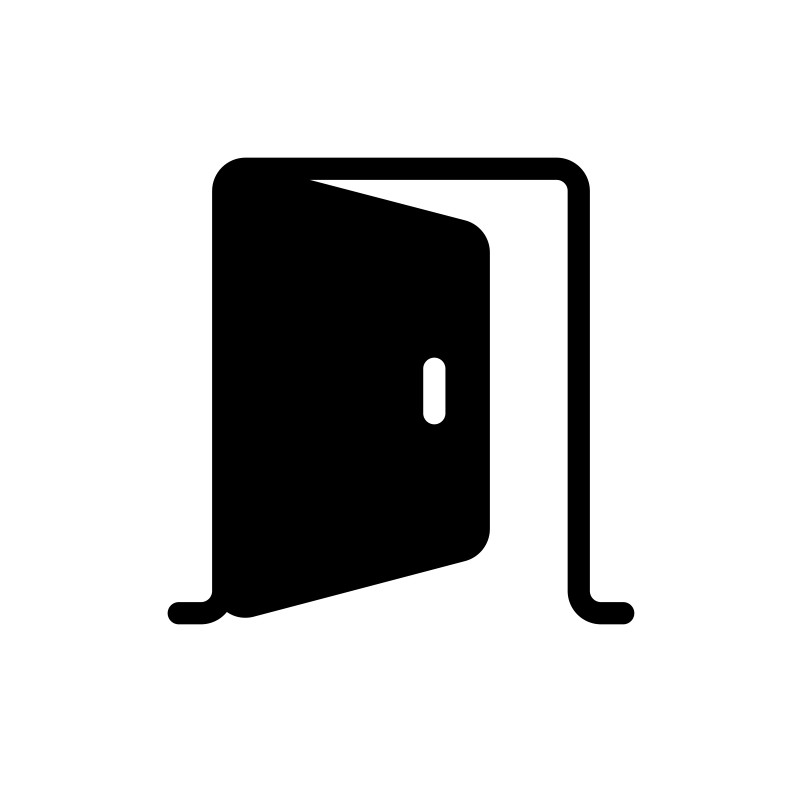 Porte Complete Scan 83 Noir Parements Alu - Scan - Ersho