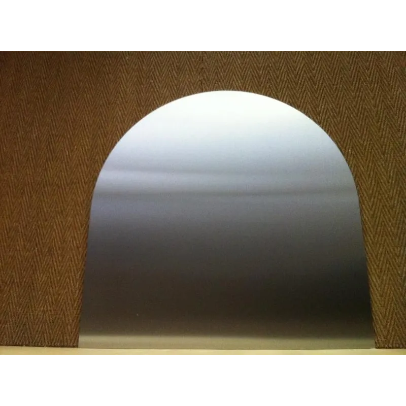 Plaque de sol inox brossé arche 1000x1000mm R500 - NLJ