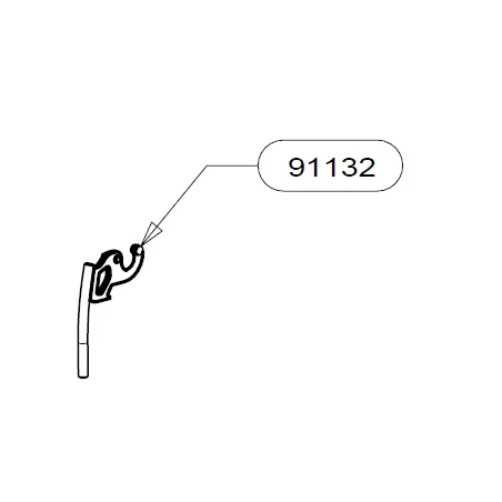 Poignee De Porte Ronde Em - Supra Réf 91132 poeles à bois - Ersho